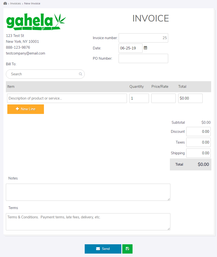 Invoices | Modules & Extensions | Administration Tools | Gahela Software